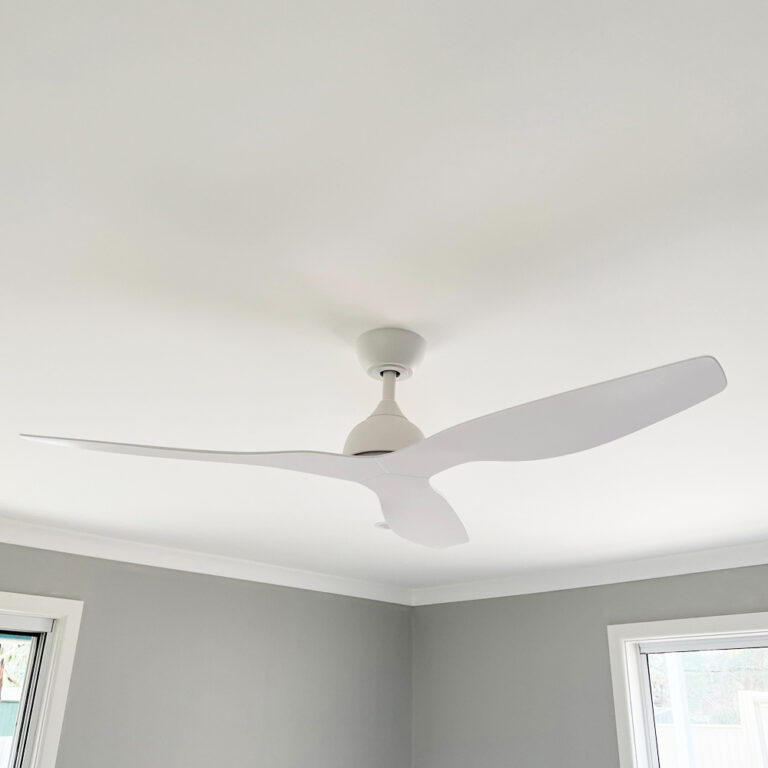 Claro Whisper DC - 122cm - White - Claro Ceiling Fans
