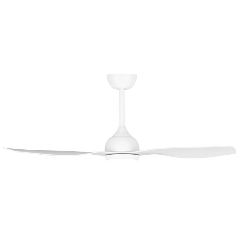 Claro Whisper DC with CCT LED Light - 122cm - White - Claro Ceiling Fans