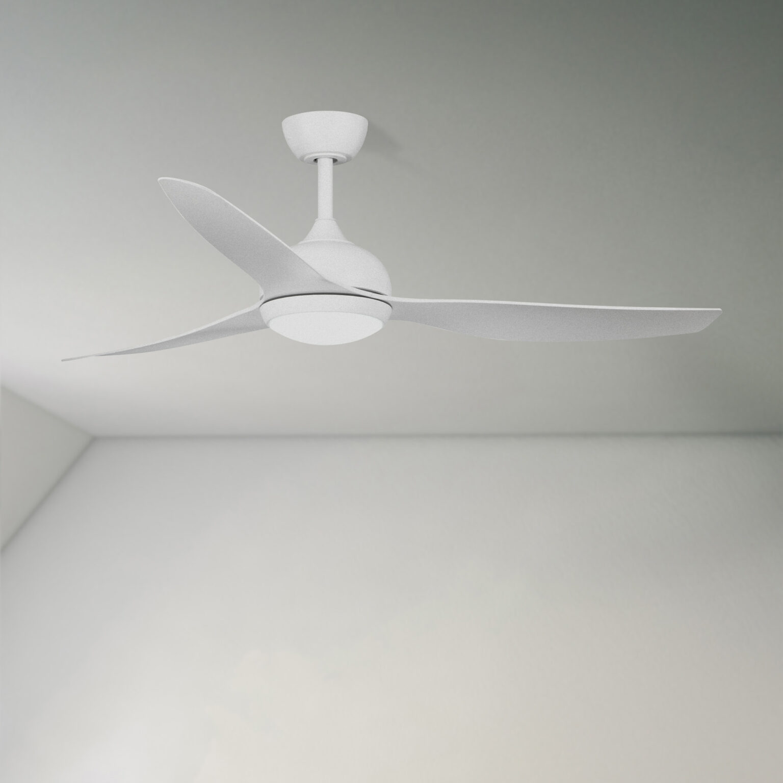 Claro Whisper DC with CCT LED Light - 147cm - White - Claro Ceiling Fans